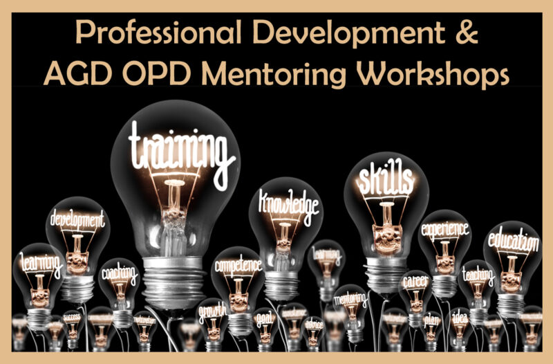 PD AND AGD OPD WORKSHOPS OFFERED VIA ZOOM