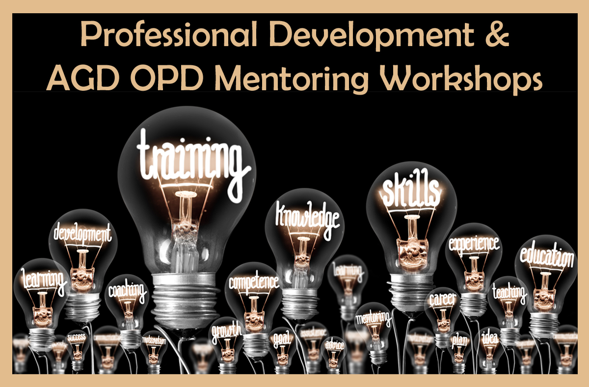PD AND AGD OPD WORKSHOPS OFFERED VIA ZOOM